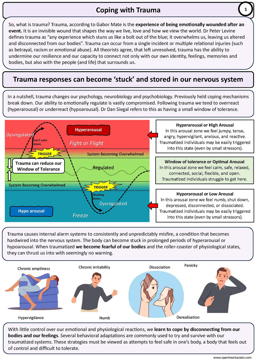 Trauma Coping Reactions: PDF Version | Based on clinically validated ...