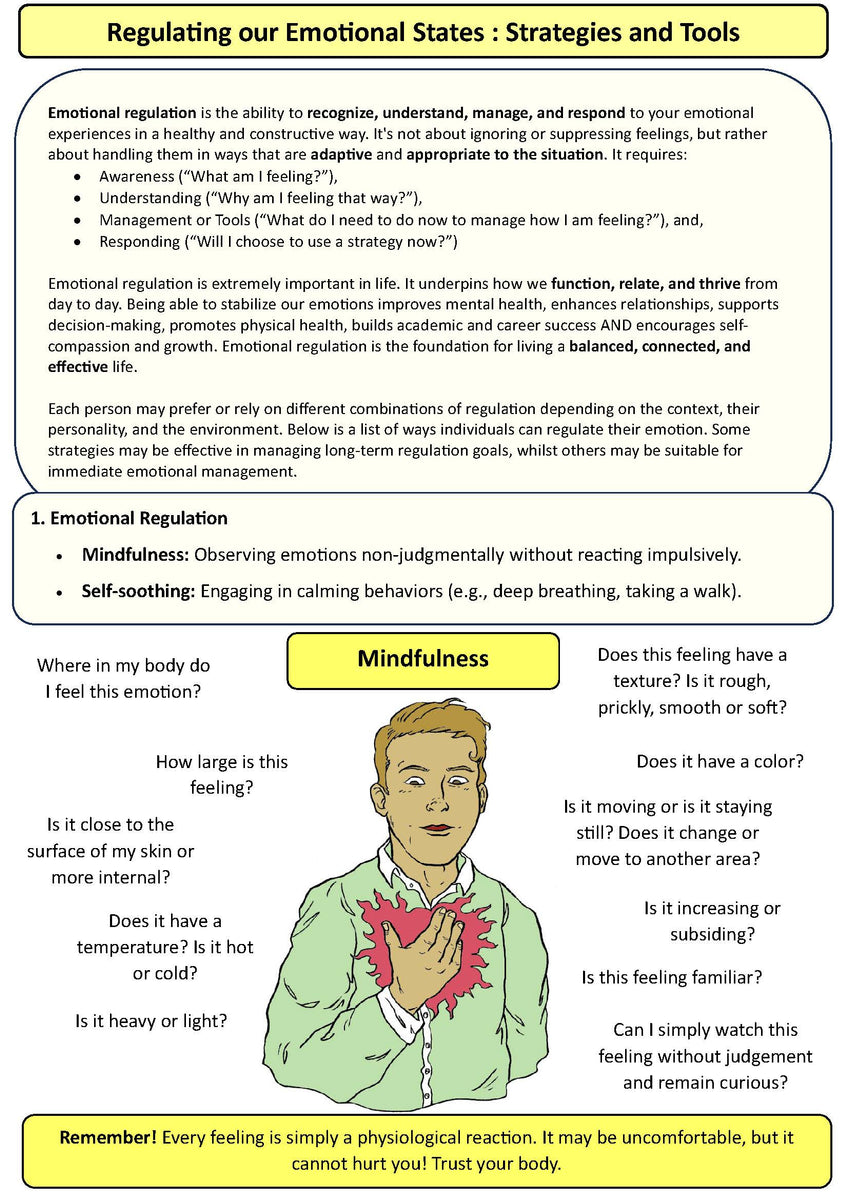 Emotional Regulation Strategies and Tools | Based on clinically ...