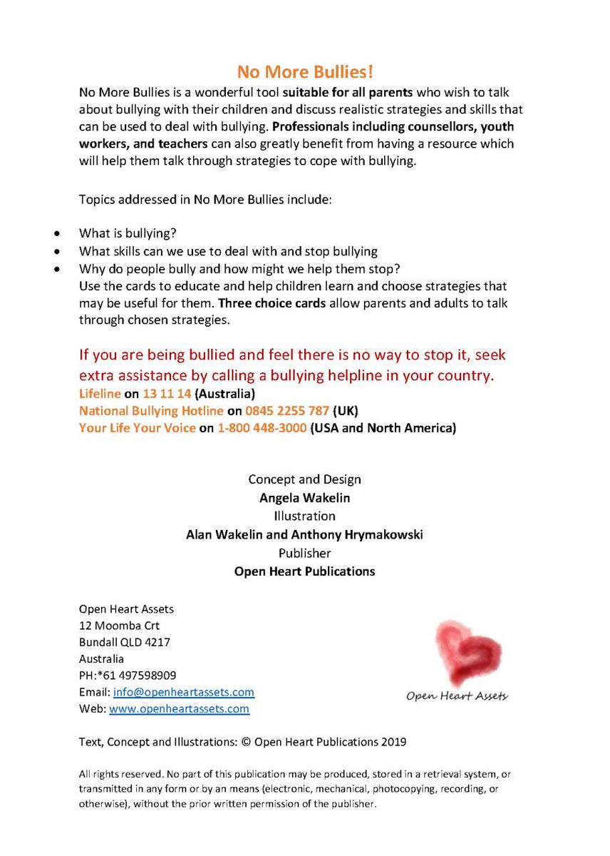 No More Bullies! Back Cover | Based on clinically validated interventions.