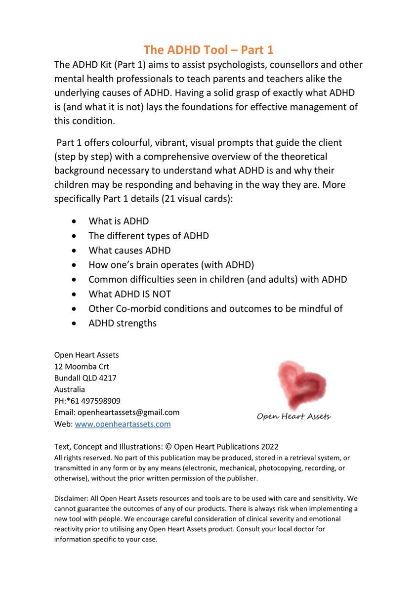 The ADHD Kit Part 1 Page 50 | Based on clinically validated interventions.