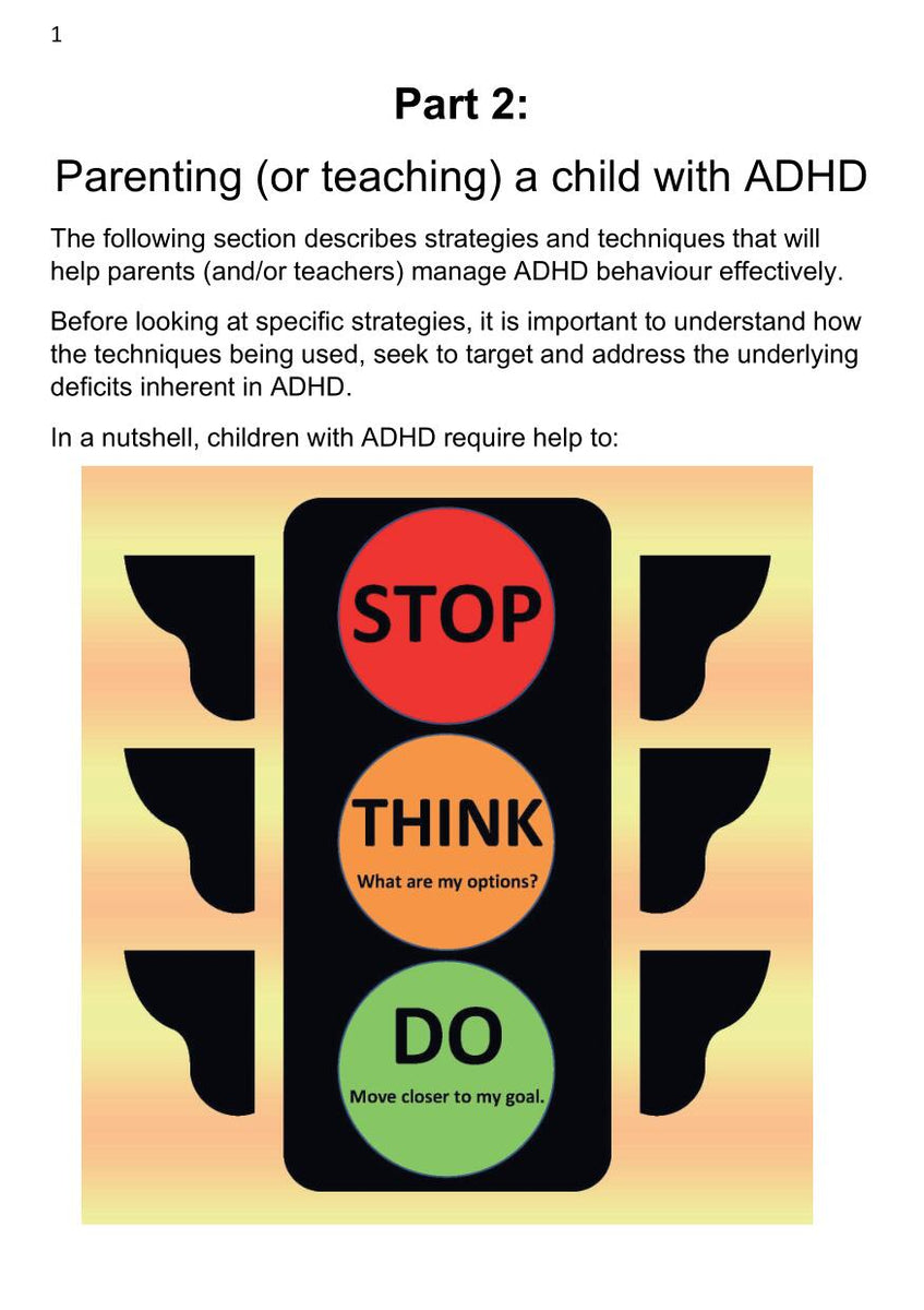 The ADHD Kit Part 2 Page 2 | Based on clinically validated interventions.
