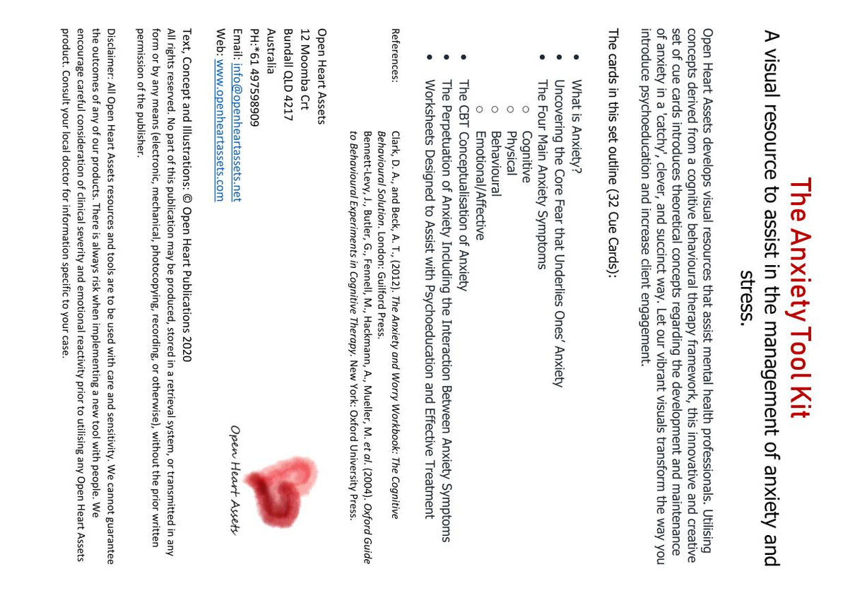 The Anxiety Tool Kit Page 1 | Based on clinically validated interventions.