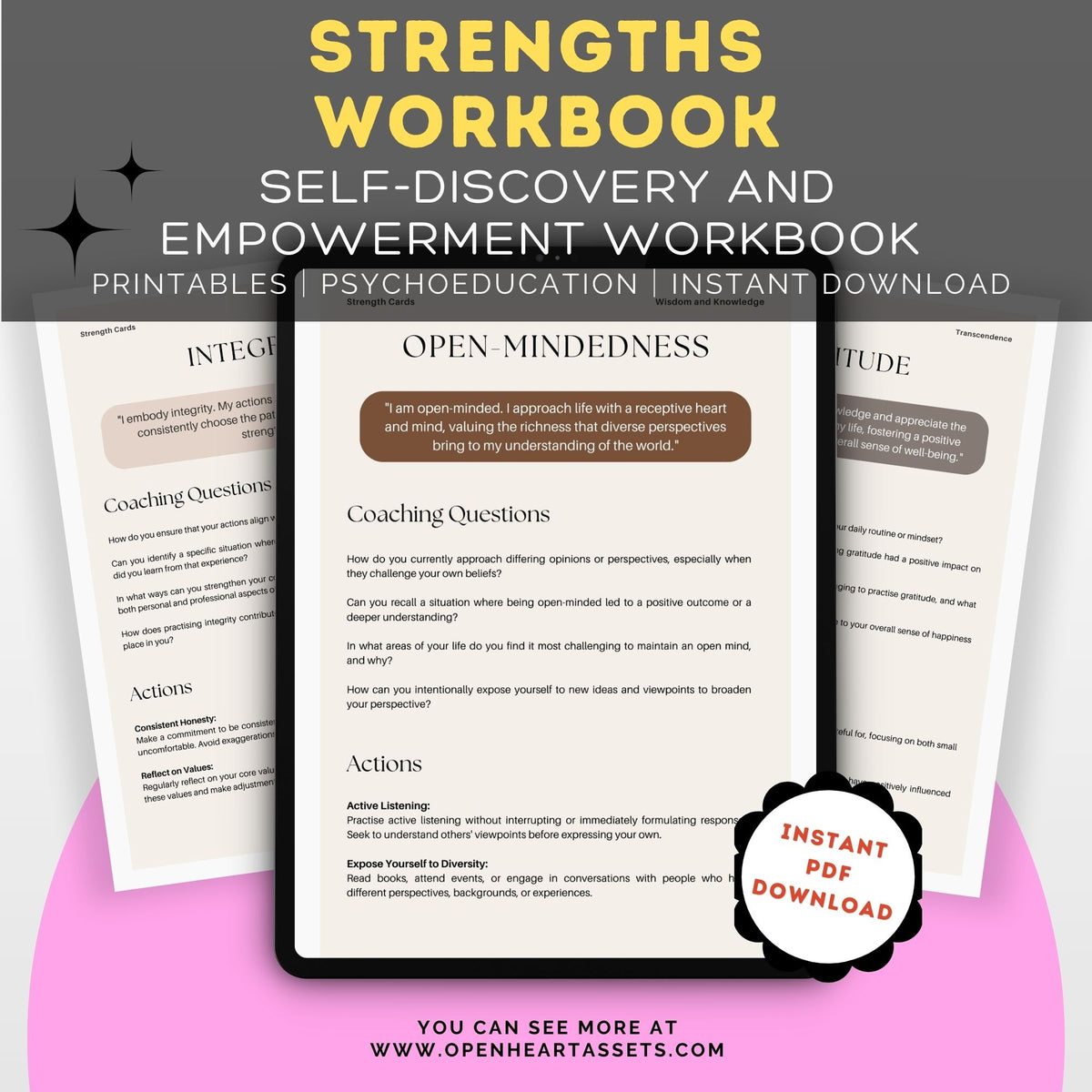 Strengths Discovery Workbook | Based on clinically validated interventions.