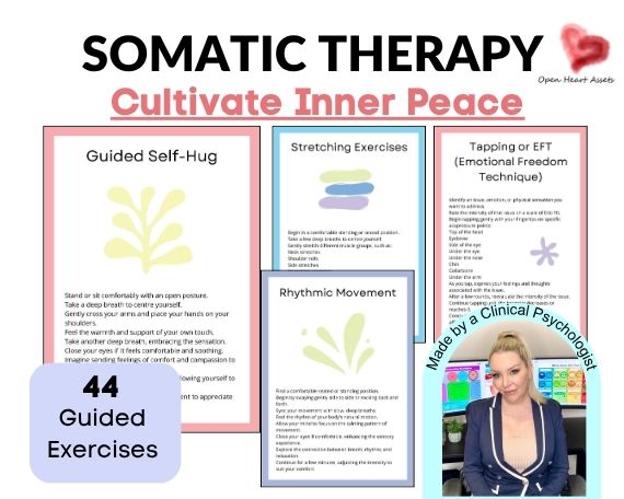 Somatic Therapy Guided Exercises Plus Journal Prompts | Based on ...