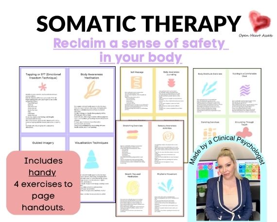 Somatic Therapy Guided Exercises Plus Journal Prompts | Based on ...