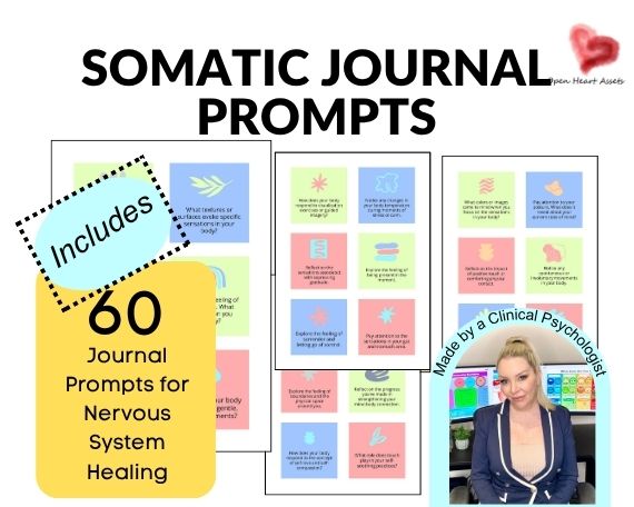 Somatic Therapy Guided Exercises Plus Journal Prompts | Based on ...
