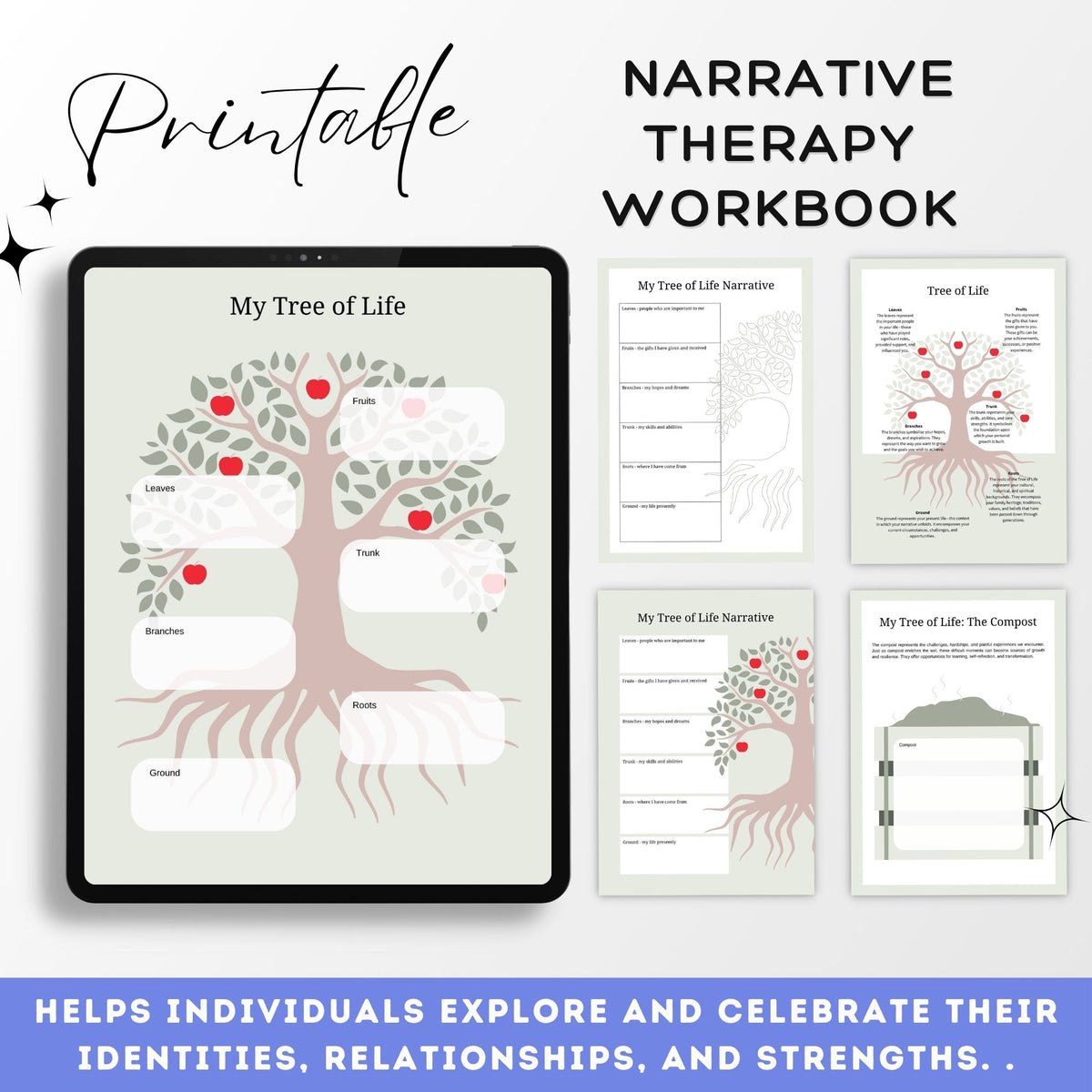Tree of Life Narrative Therapy Workbook | Based on clinically validated ...