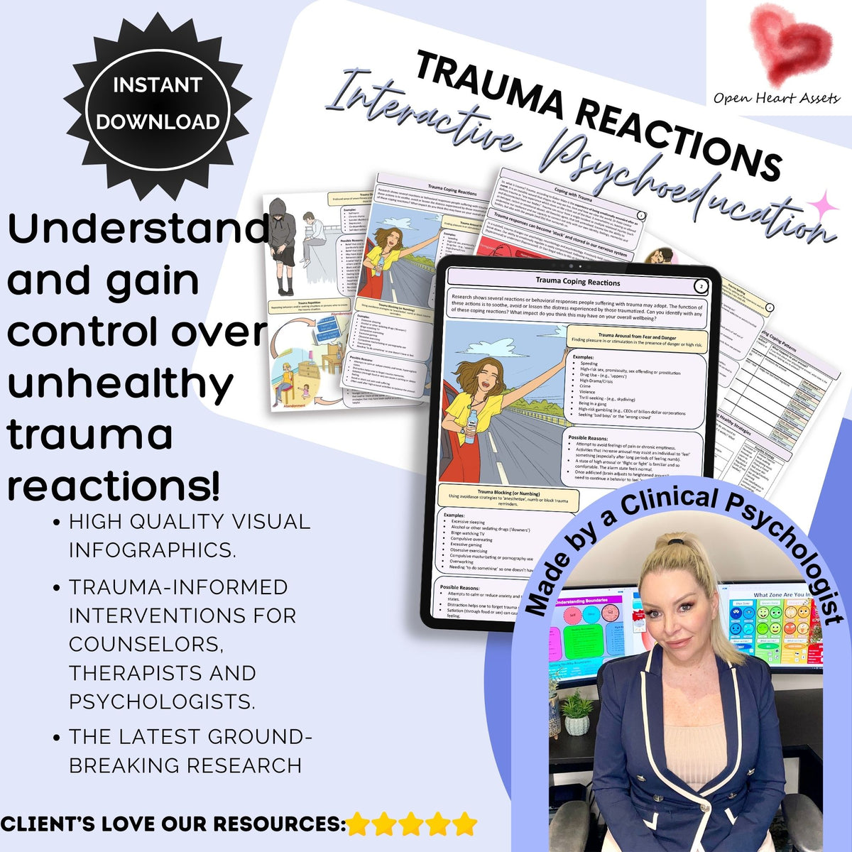 Trauma Coping Reactions: PDF Version | Based on clinically validated ...