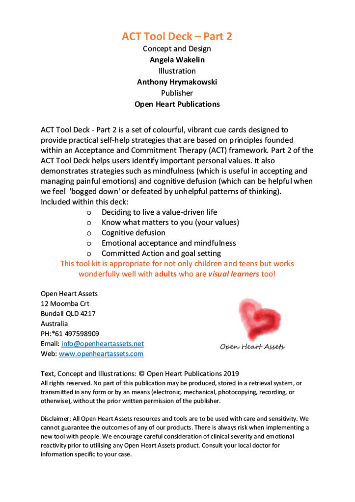 ACT Tool Deck Part 2 Page 59 | Based on clinically validated interventions.