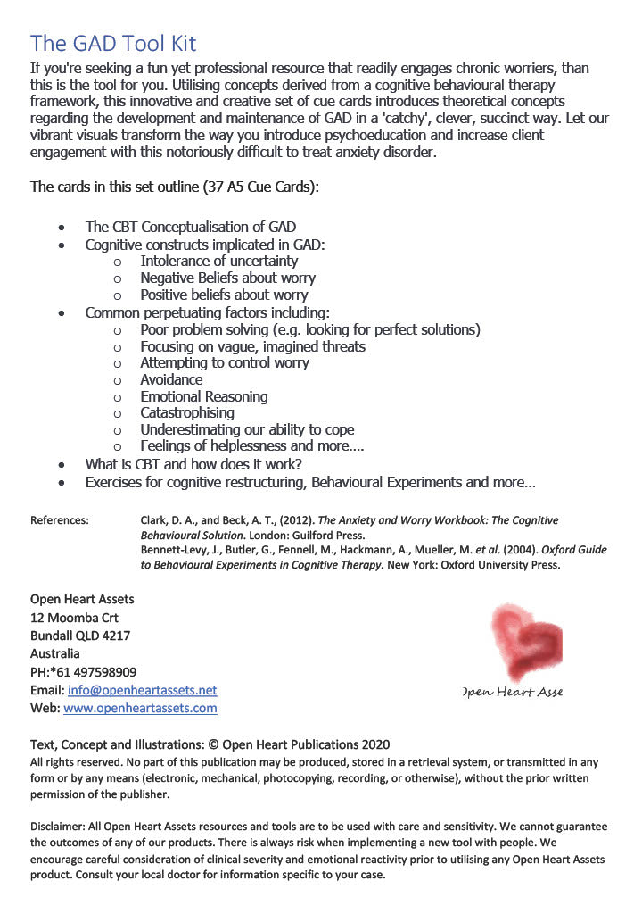 GAD Tool Kit Page 2 | Based on clinically validated interventions.