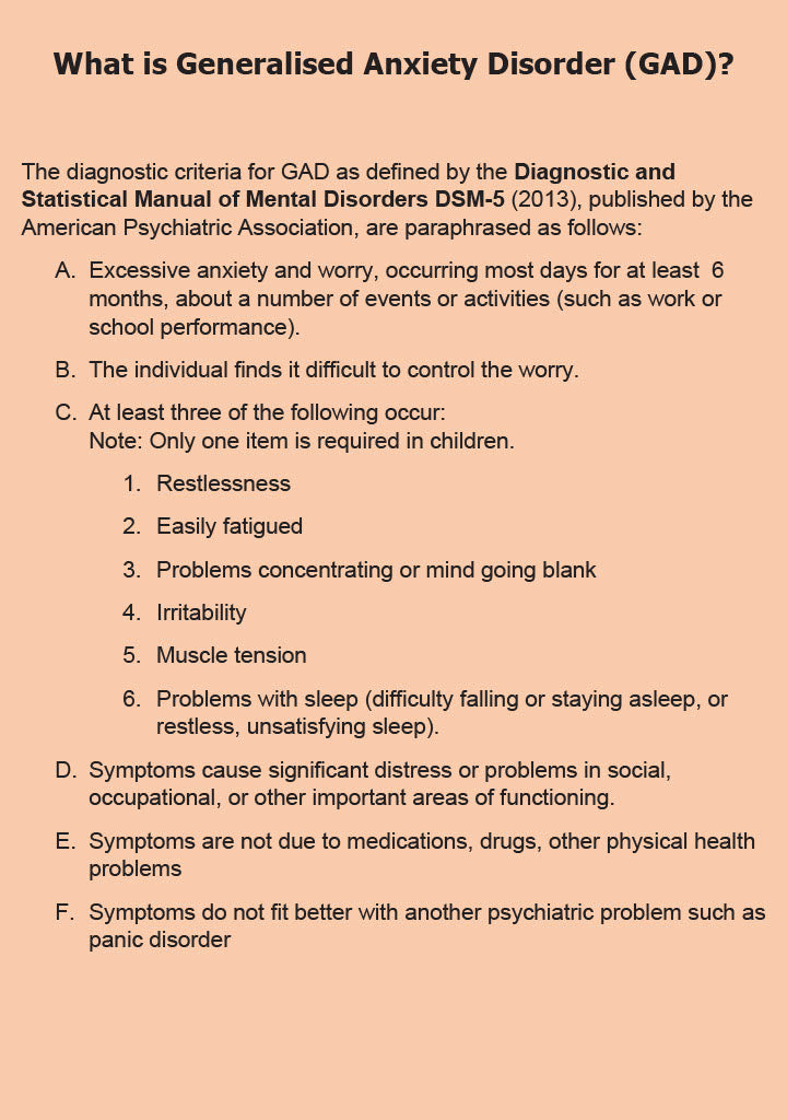 GAD Tool Kit Page 4 | Based on clinically validated interventions.